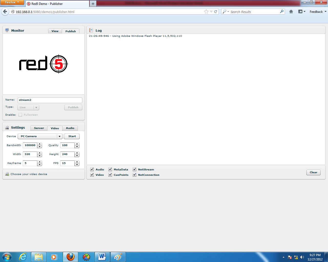 Pembuatan Streaming Server Pribadi Sebagai Media Kamera Pengawas dengan Red5 - @FREE